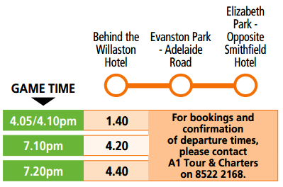 Crows Footy Express - A1 Tour and Charter Bus Hire